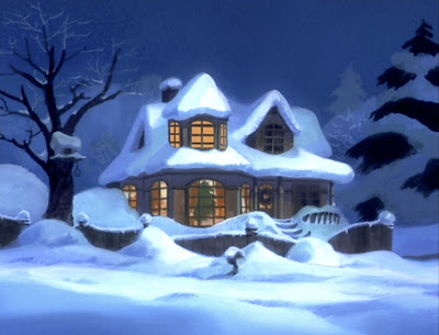 Animation Backgrounds: Donald Duck: STUCK ON CHRISTMAS (2000)
