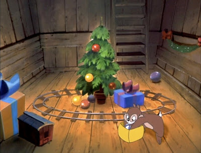 Animation Backgrounds: Donald Duck: STUCK ON CHRISTMAS (2000)