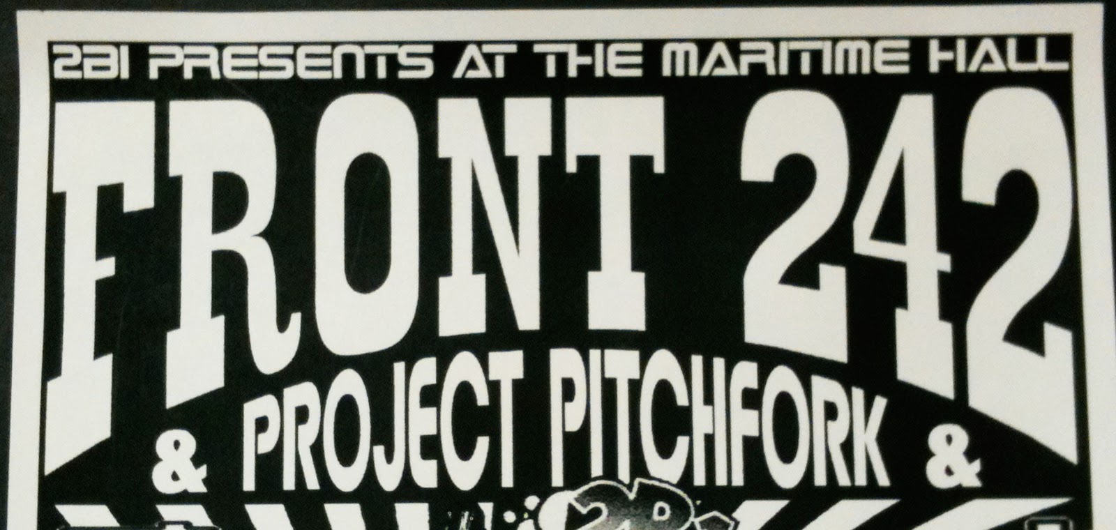 Front 242 Collector: Poster of the Week: Front 242 & Project Pitchfork ...