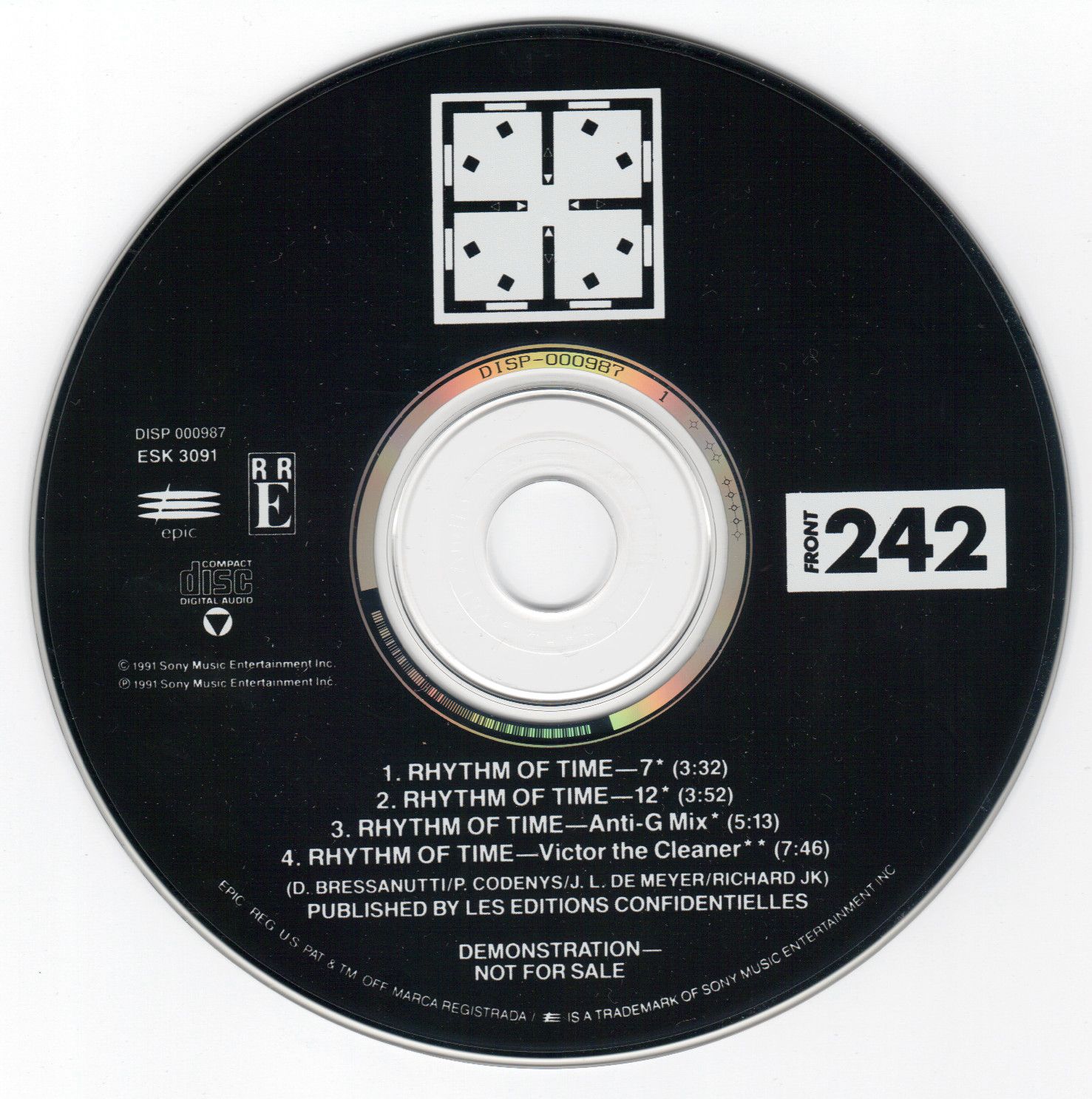 Front 242 Collector: Record of the Week: Rhythm of Time Promo CD