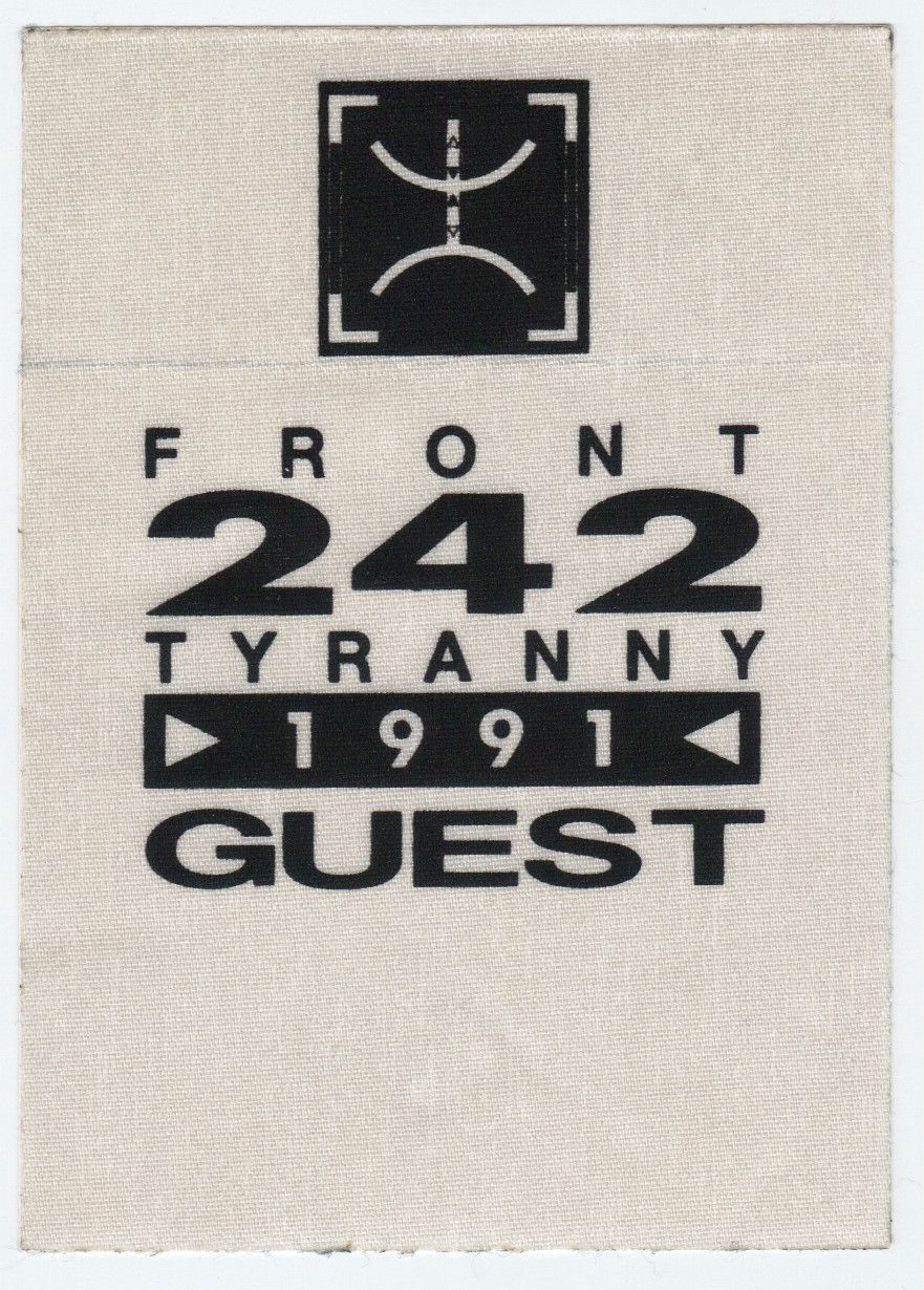 Front 242 Collector: Memorabilia of the Week: Tyranny For You Listening ...