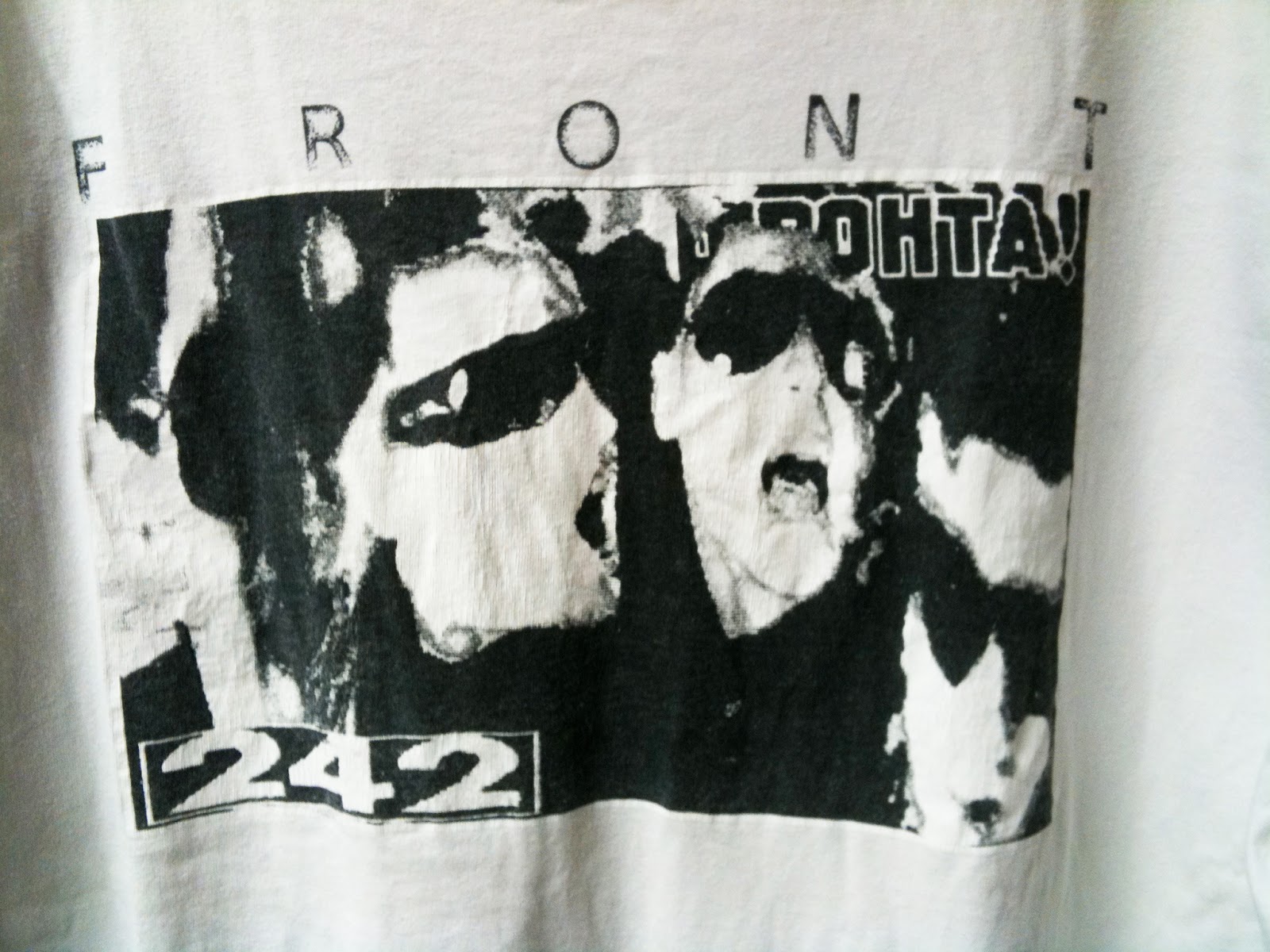 Front 242 Collector: T-Shirt of the Week: Front 242 Group Shirt (Wax Trax!)