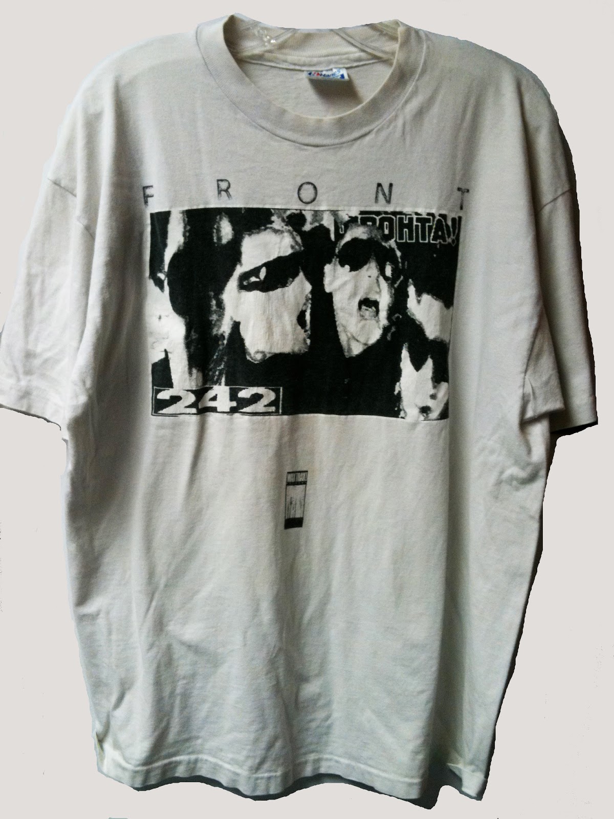 Front 242 Collector: T-Shirt of the Week: Front 242 Group Shirt (Wax Trax!)