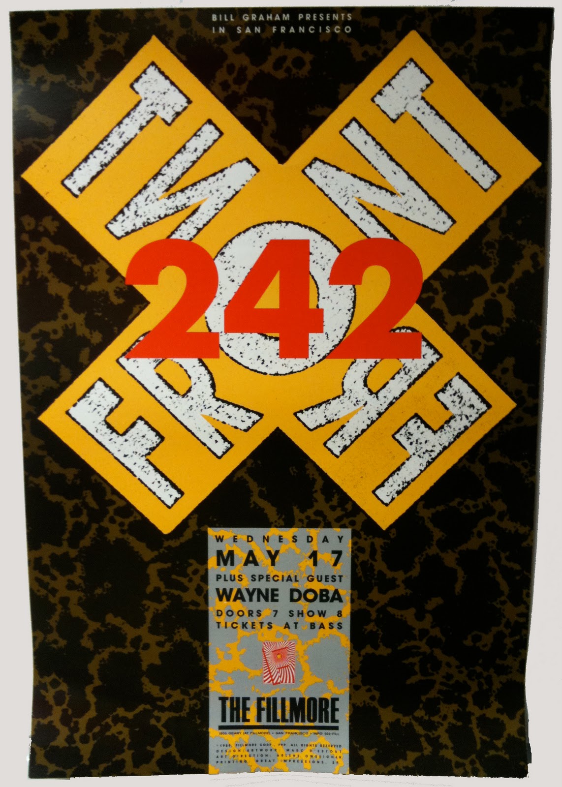 Front 242 Collector: Poster of the Week: The Fillmore, San Francisco ...