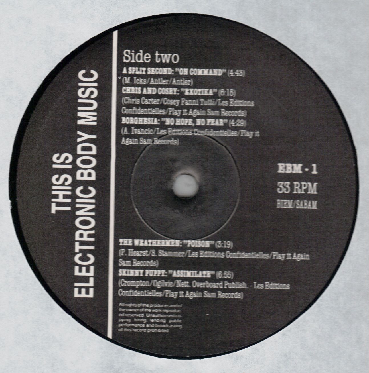 Front 242 Collector: Compilation of the Week: This Is Electronic Body Music