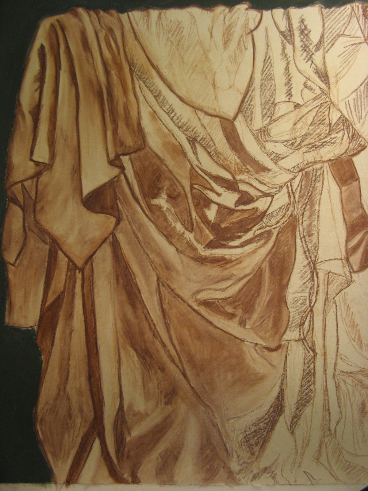 Claudia Post Fine Art: My students completing their drapery pastel ...