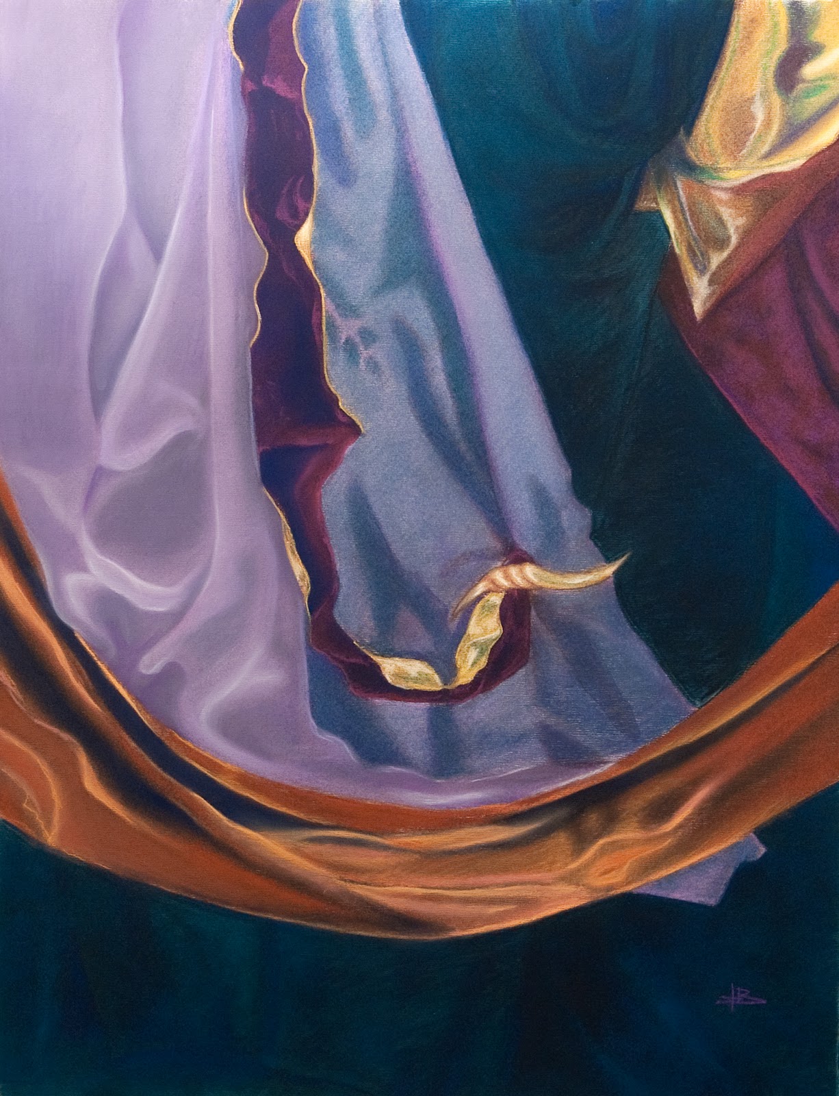 Claudia Post Fine Art: My students completing their drapery pastel ...