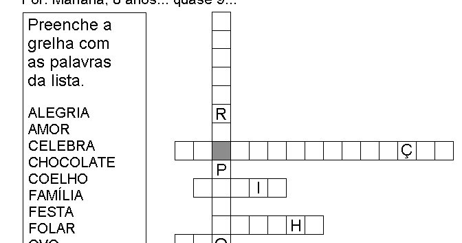 Palavras Cruzadas - Paulo Freixinho: Cruzadex Infantil: Páscoa
