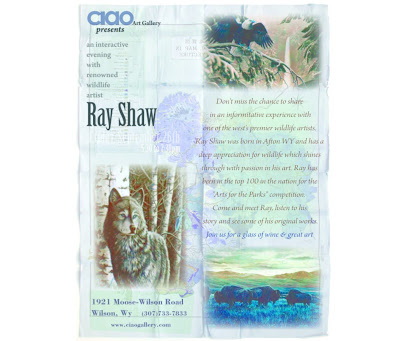 Ciao Gallery features Ray Shaw's wildlife art - Wyoming Arts Council
