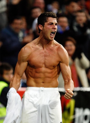 celebrity muscle: Cristiano Ronaldo