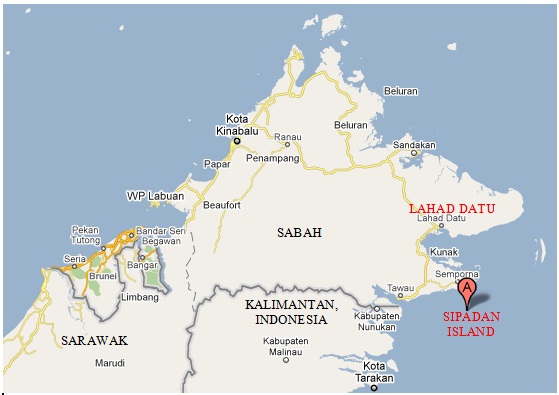 FILAMAN MALAYSIA: MALAYSIA: LAHAD DATU POSTMARK (#1)