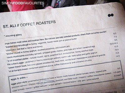Simon Food Favourites: ST. ALi: Coffee Roasters, South Melbourne (26 ...
