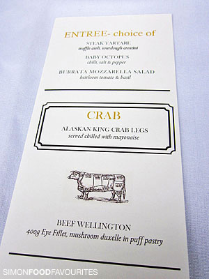 Simon Food Favourites: Kingsleys Steak & Crabhouse: Bloggers Dinner ...