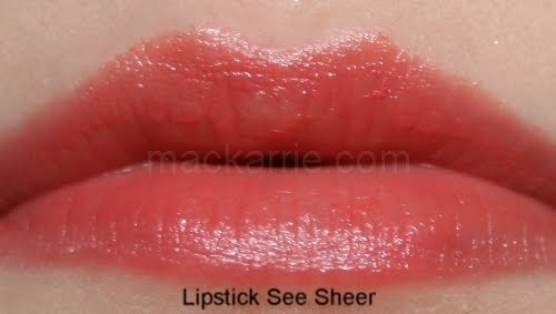 MacKarrie Beauty Style Blog: MAC Lipstick See Sheer