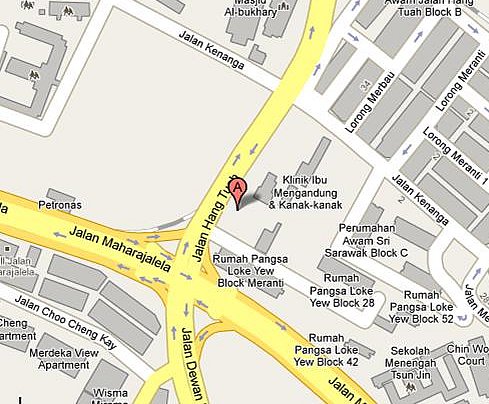 SK JALAN HANG TUAH 1: Peta Lokasi