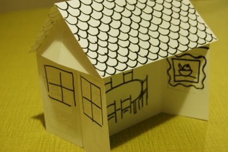 casserole blog: Little paper houses - a long intro and then a tutorial