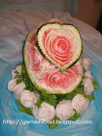 GarnishFoodBlog - Fruit Carving Arrangements and Food Garnishes ...