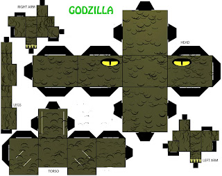 Andrew's DMF Blog: GODZILLA!! Papercraft