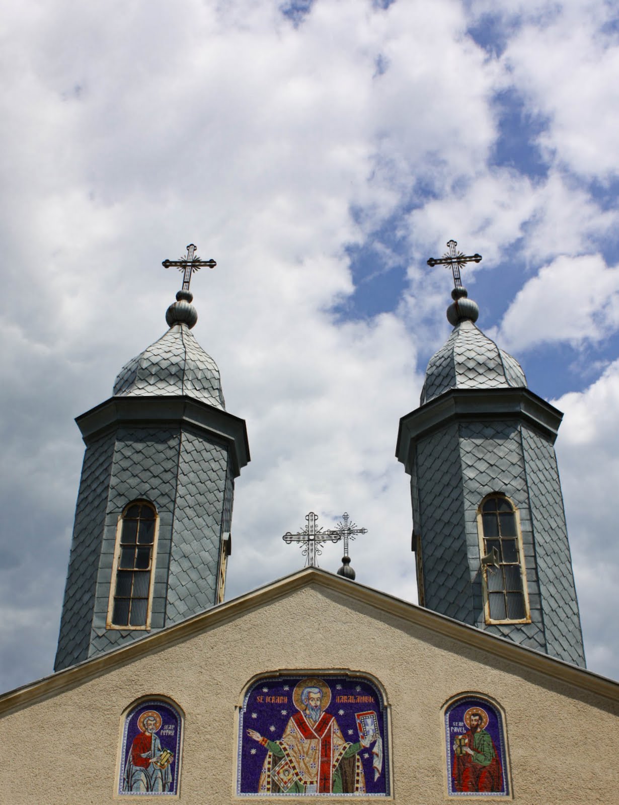 Desene cu lumina: Biserica Greci, Jud. Tulcea