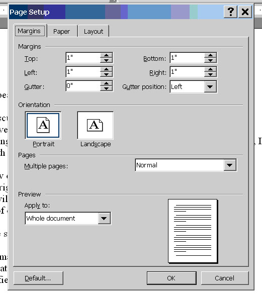 Terry's Place: Word Formatting 101