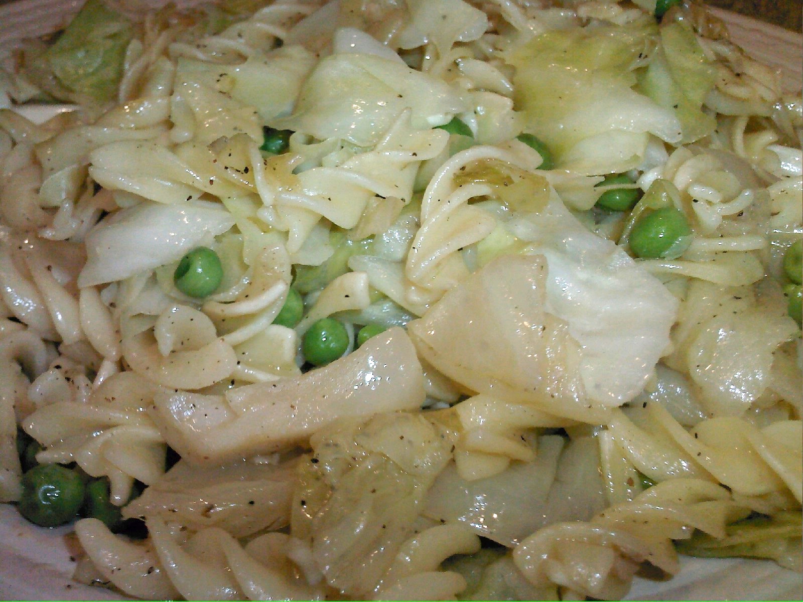 A (soy) Bean: Healthier Halushki, Hot Halushki