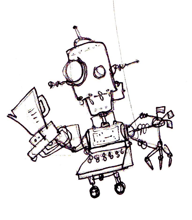 doodlebucket: Doodles of Robots = Doodlebots