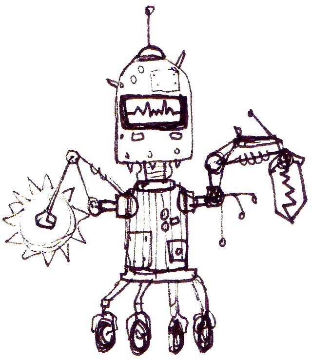 doodlebucket: Doodles of Robots = Doodlebots