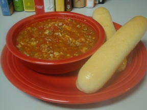 The Devilish Dish: Inside Out Stuffed Green Pepper Soup!