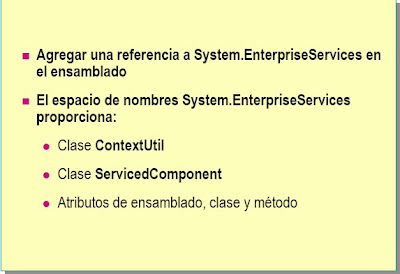 Visual Studio.net: Desarrollo de componentes en Visual Basic .NET