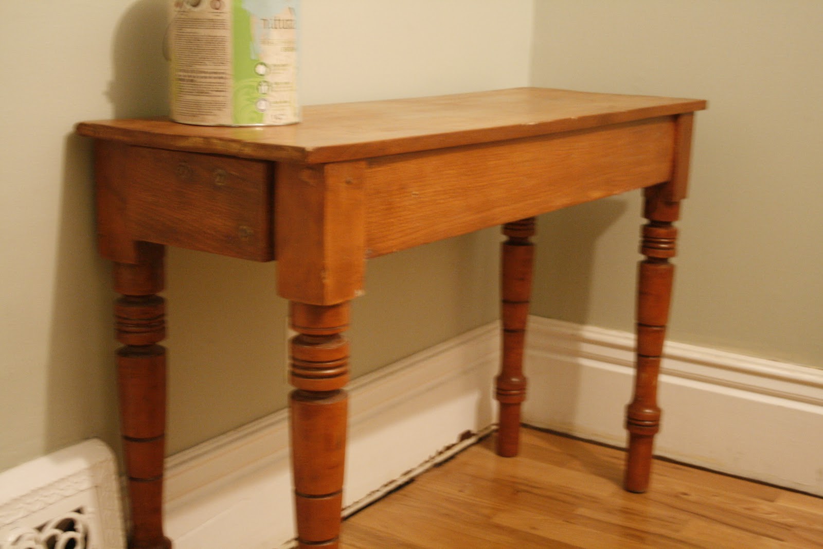 Lather. Write. Repeat.: Before and After: Lee's Rustic Blue Console Table