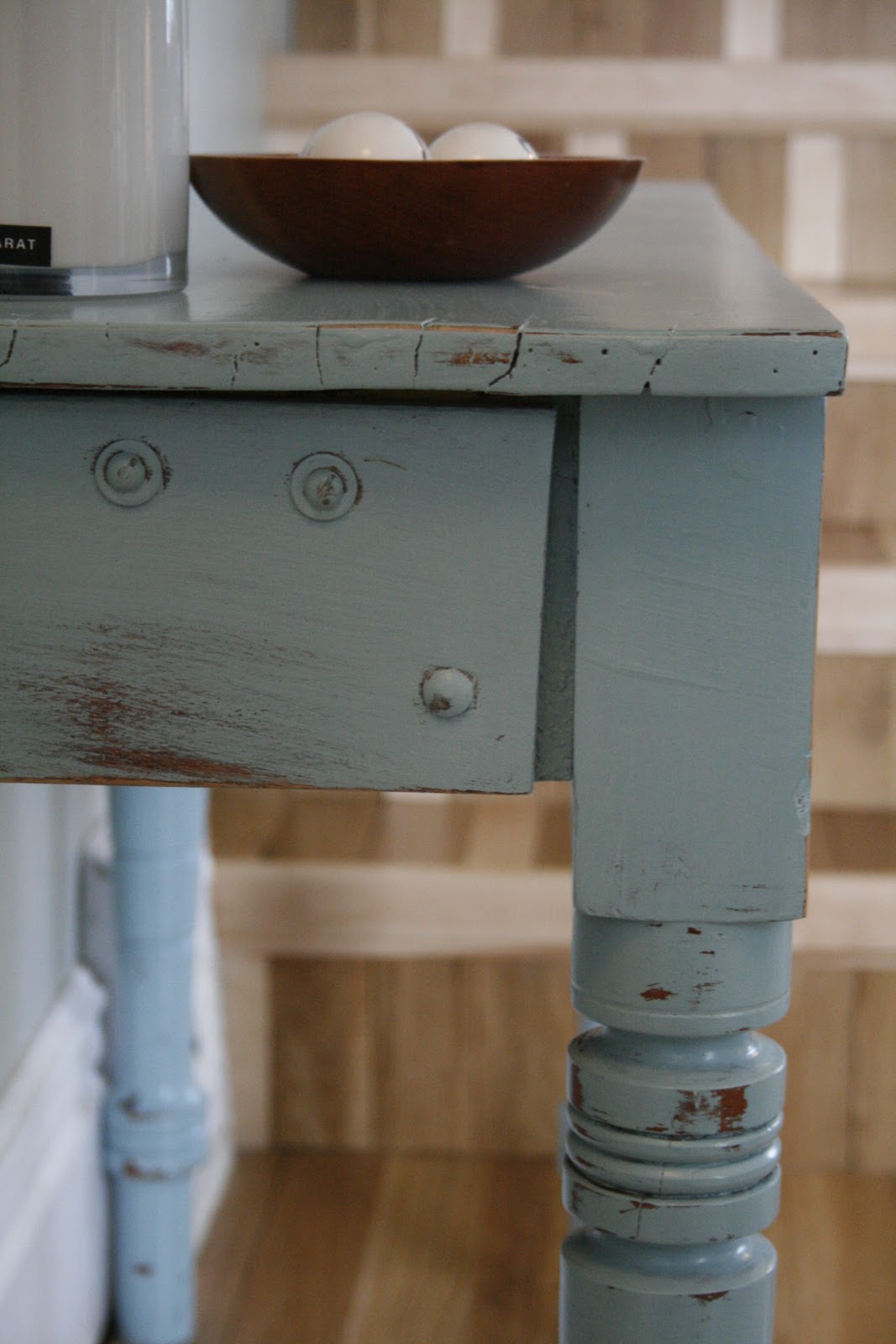 Lather. Write. Repeat.: Before and After: Lee's Rustic Blue Console Table