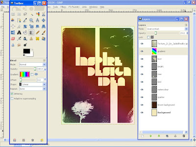 PA BLOG: Cool Typography Design Poster in Gimp