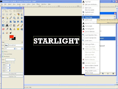 PA BLOG: Creating The Light Text Effect in Gimp