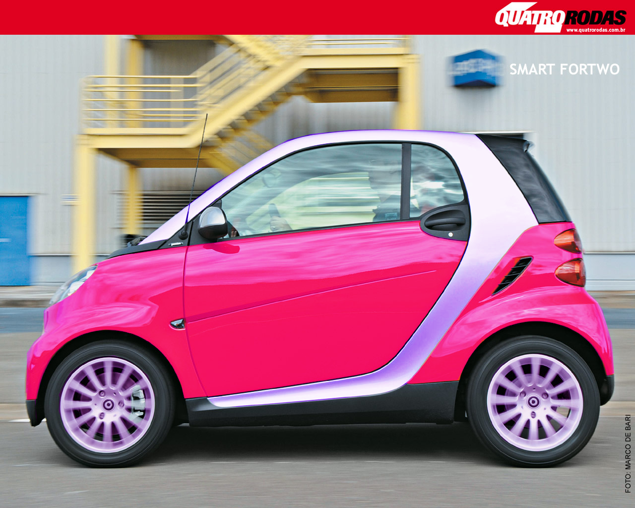 Carros Tunados pelo Photoshop: Pink Smart