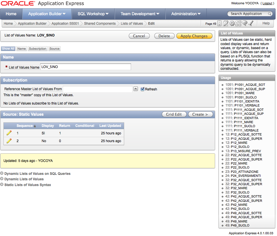 Annals Of Oracle S Improbable Errors Where Used Feature For Apex Lovs
