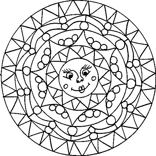 Mandalas Para Pintar: mandalas con soles