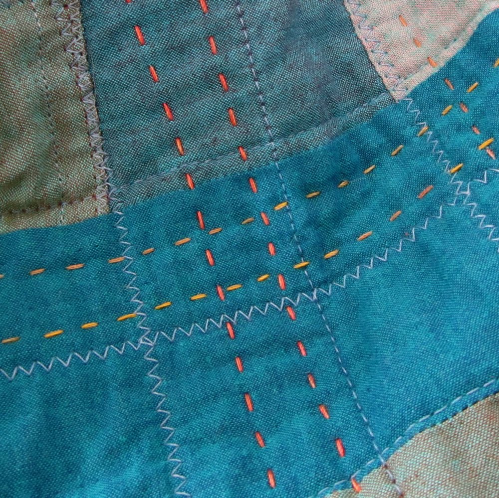 The Silly BooDilly: Work Quilt #4: Hand Quilted Layer