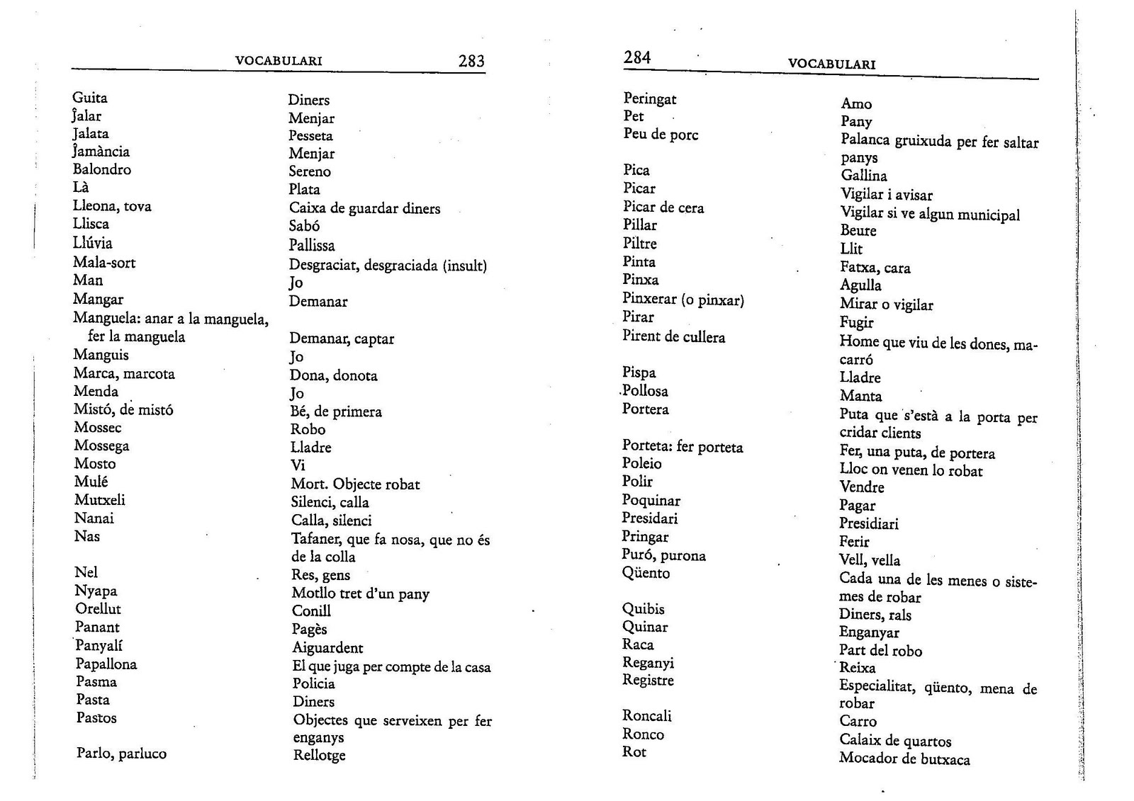 GAZOPHYLACIUM: Un vocabulari gitano-català