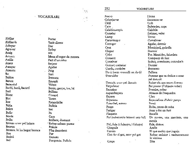GAZOPHYLACIUM: Un vocabulari gitano-català