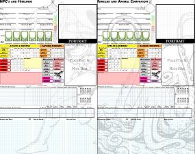 d4d6d8d10d12d20: Custom Pathfinder Character Sheets