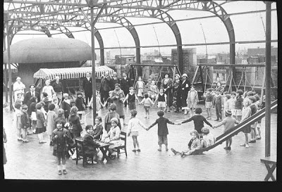 world's children: Rooftop Playground, NYC, c. 1900