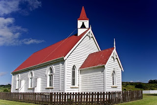 good church design: Roofed in Red