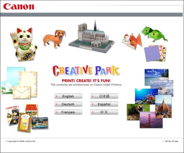 Inkjetsuperstore Canada: Canon's Creative Park - Print, Create, it's Fun!