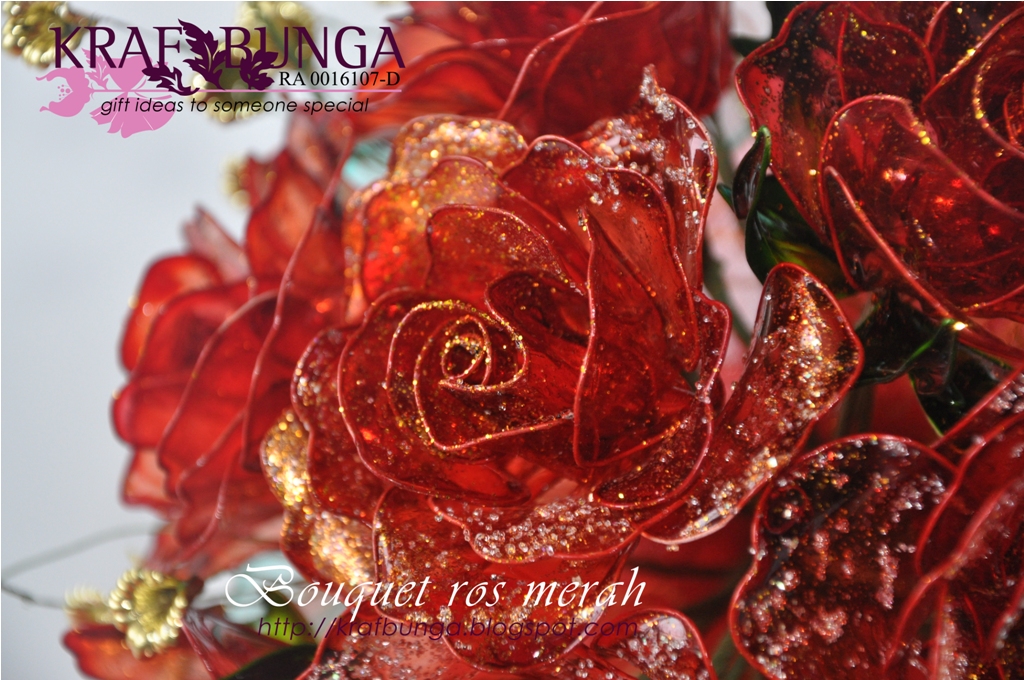 krafbunga: bouquet ros merah
