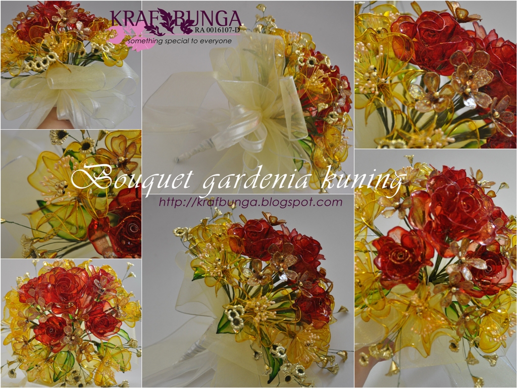 krafbunga: bouquet gardenia kuning