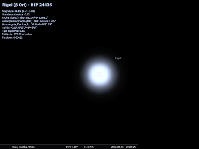 ASTRONOMIA E ENERGIA SOLAR: Estrela Rigel em Órion