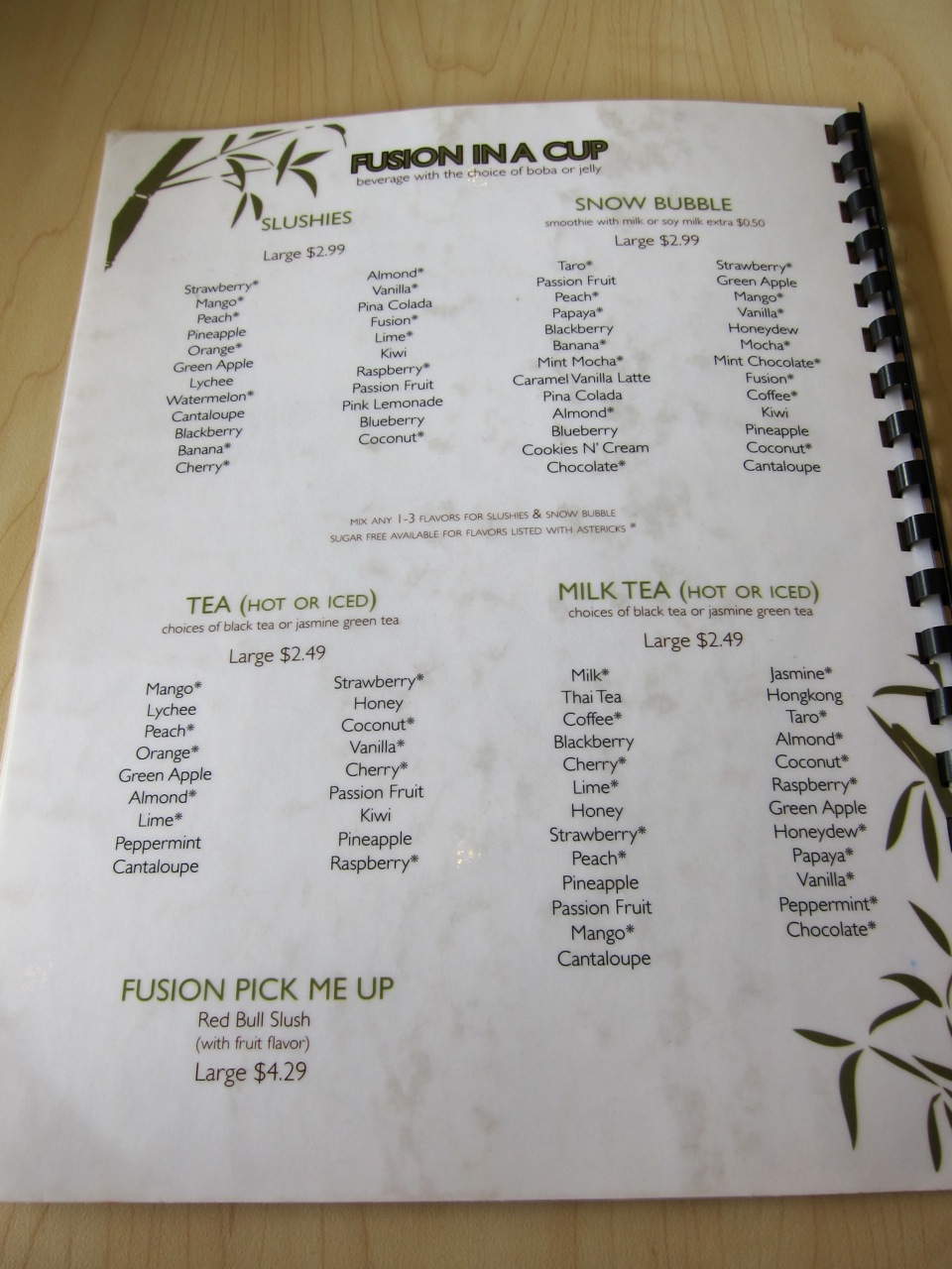The Radiused Corner Menu Vault: Pho Fusion