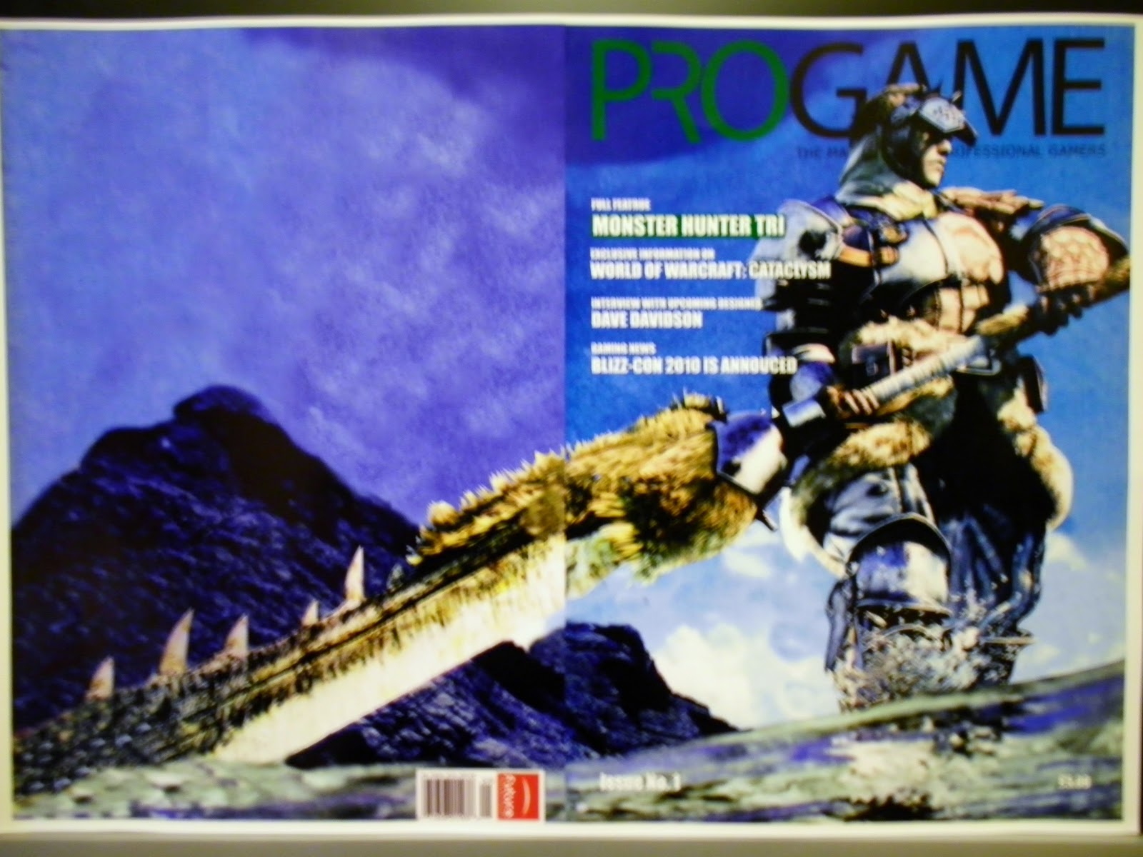 Online portfolio: Computer game magazine design