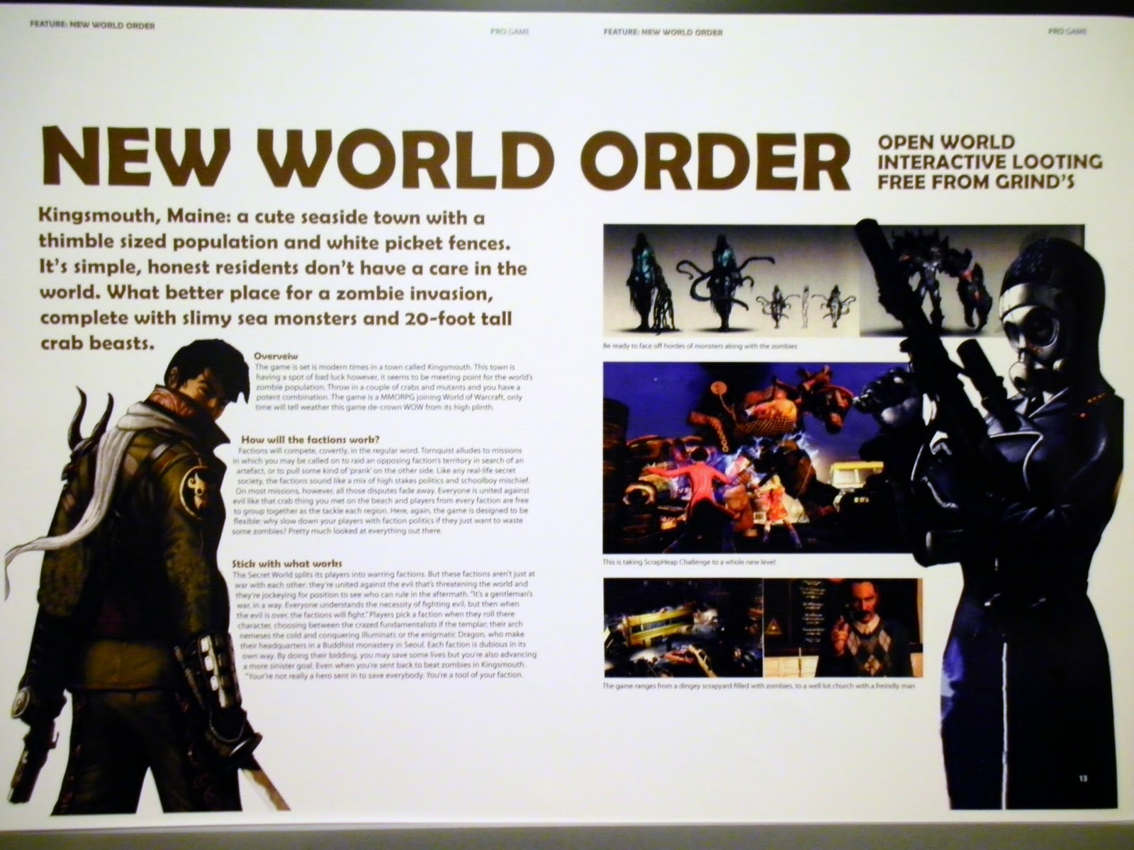 Online portfolio: Computer game magazine design