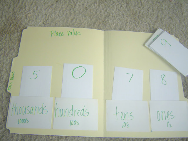 Hopscotch: Place Value Folder